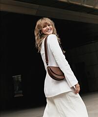 Moon saddle bag arancio | Loro Oro